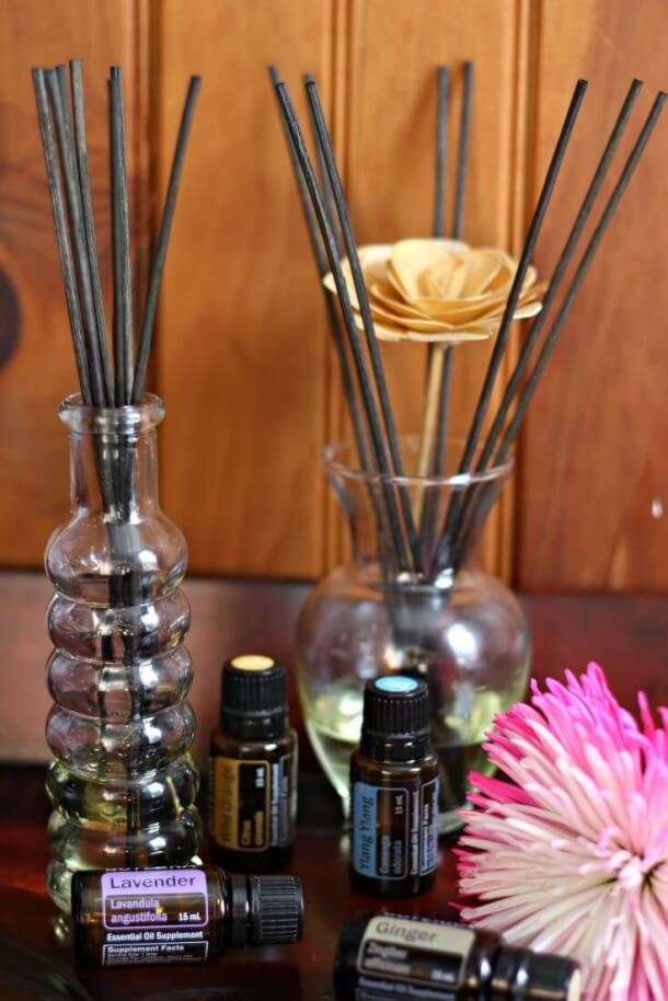 DIY Essential Oil Reed Diffuser Air Fresheners - Scratch Mommy